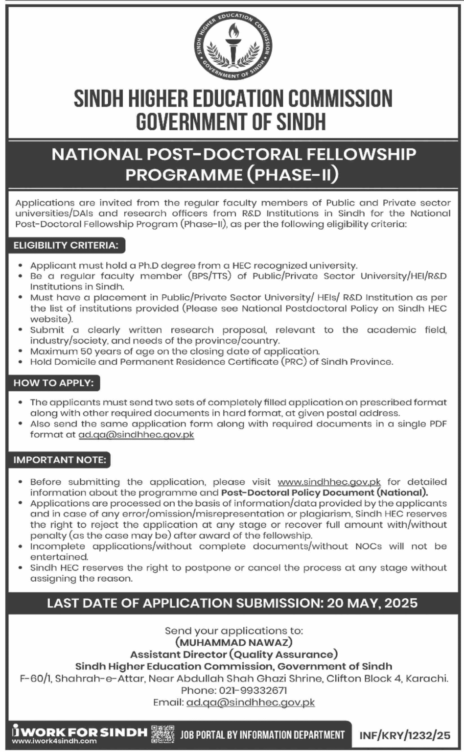 SHEC Sindh Higher Education Commission Jobs 2025 | Paperpk SHEC Sindh Higher Education Commission Jobs 2025 | Paperpk